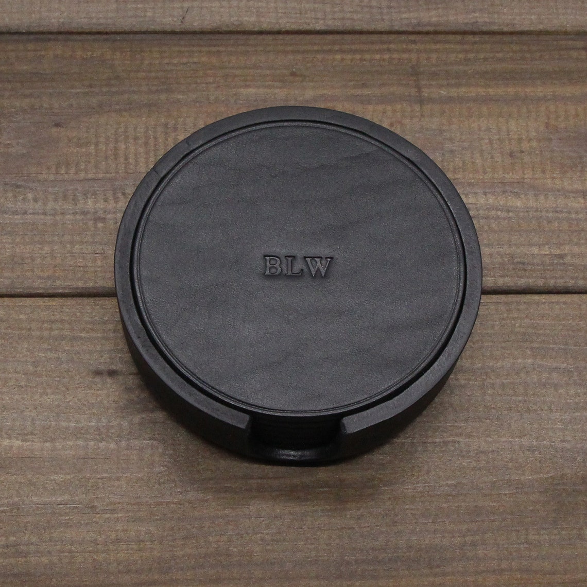 Leather Coasters Set of 6 Custom Coasters Personalized | Etsy