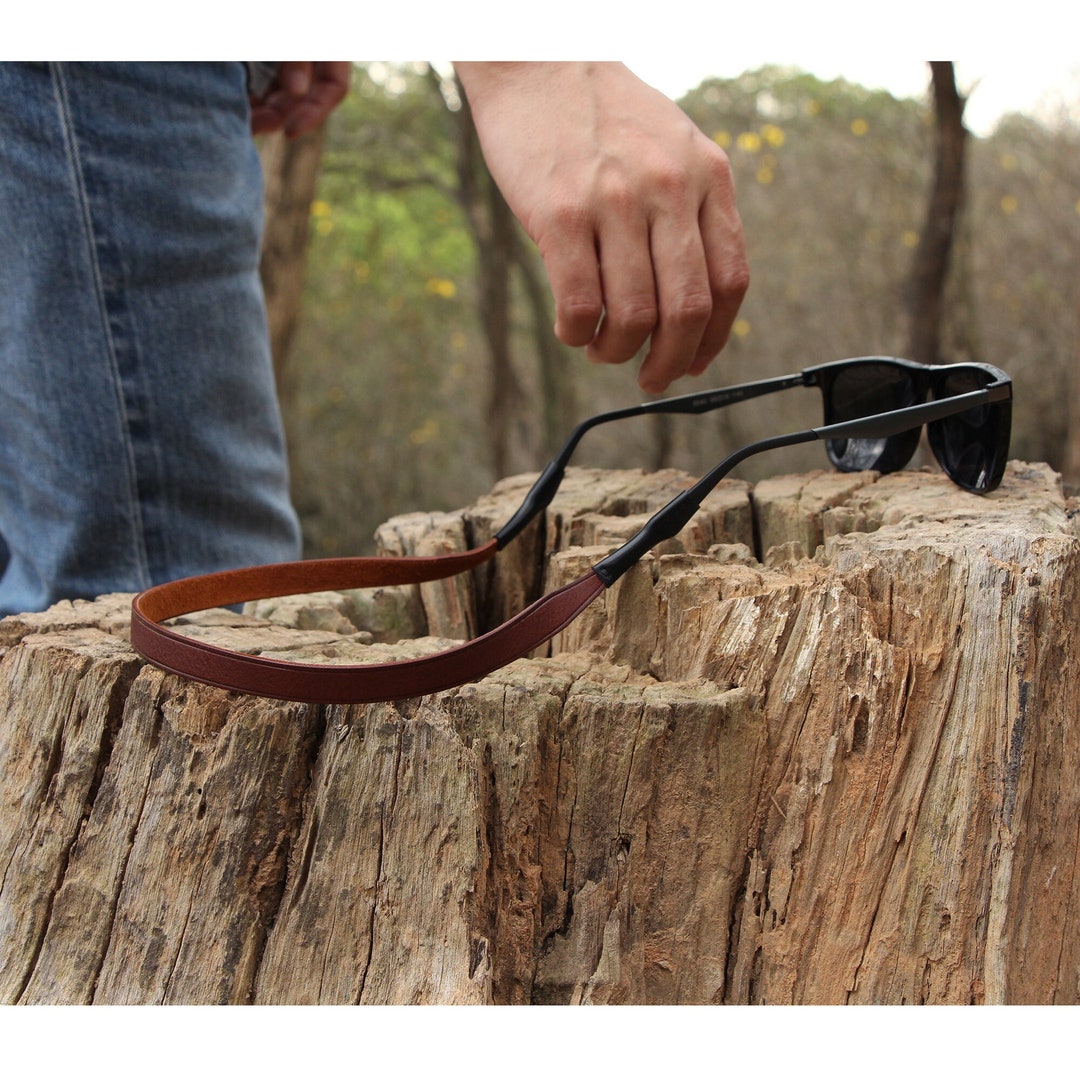 Monogrammed Leather Sunglass Strap,personalized Handcrafted Full-grain ...