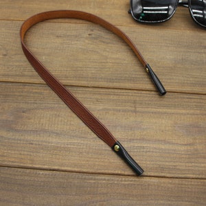 Monogrammed Leather Sunglass Strap,handcrafted Full-grain Leather ...