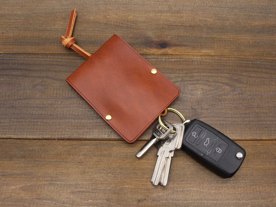 Leather Key Holder,personalized Leather Car Key Case,leather Key ...