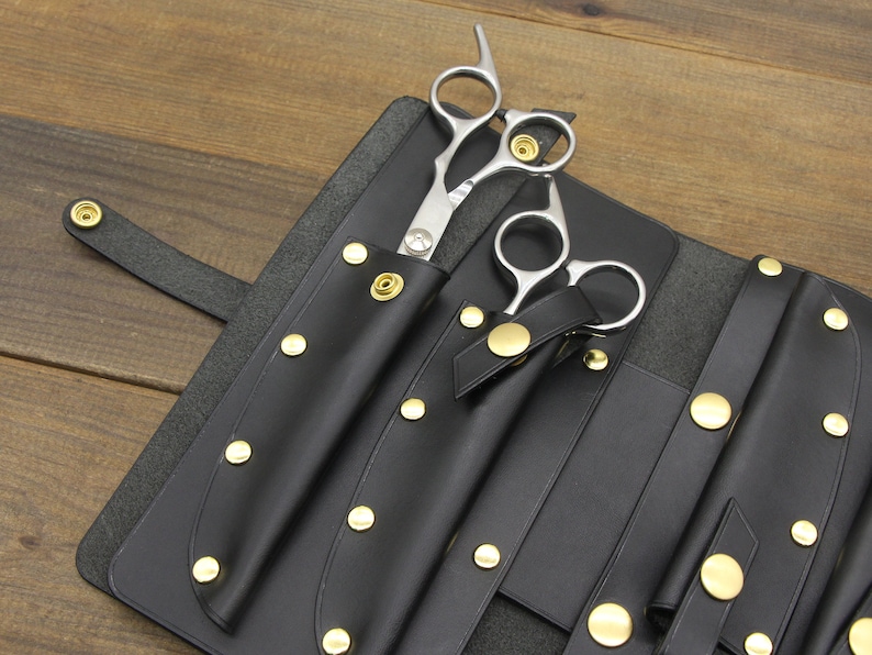 Personalized Genuine Leather Scissors Pouch,hairstylist Tool Bag ...