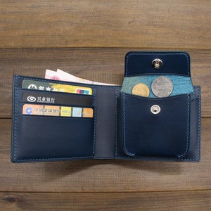 Mens Wallet With Coin Pocket,handmade Leather Wallet,men’s Coin Wallet ...
