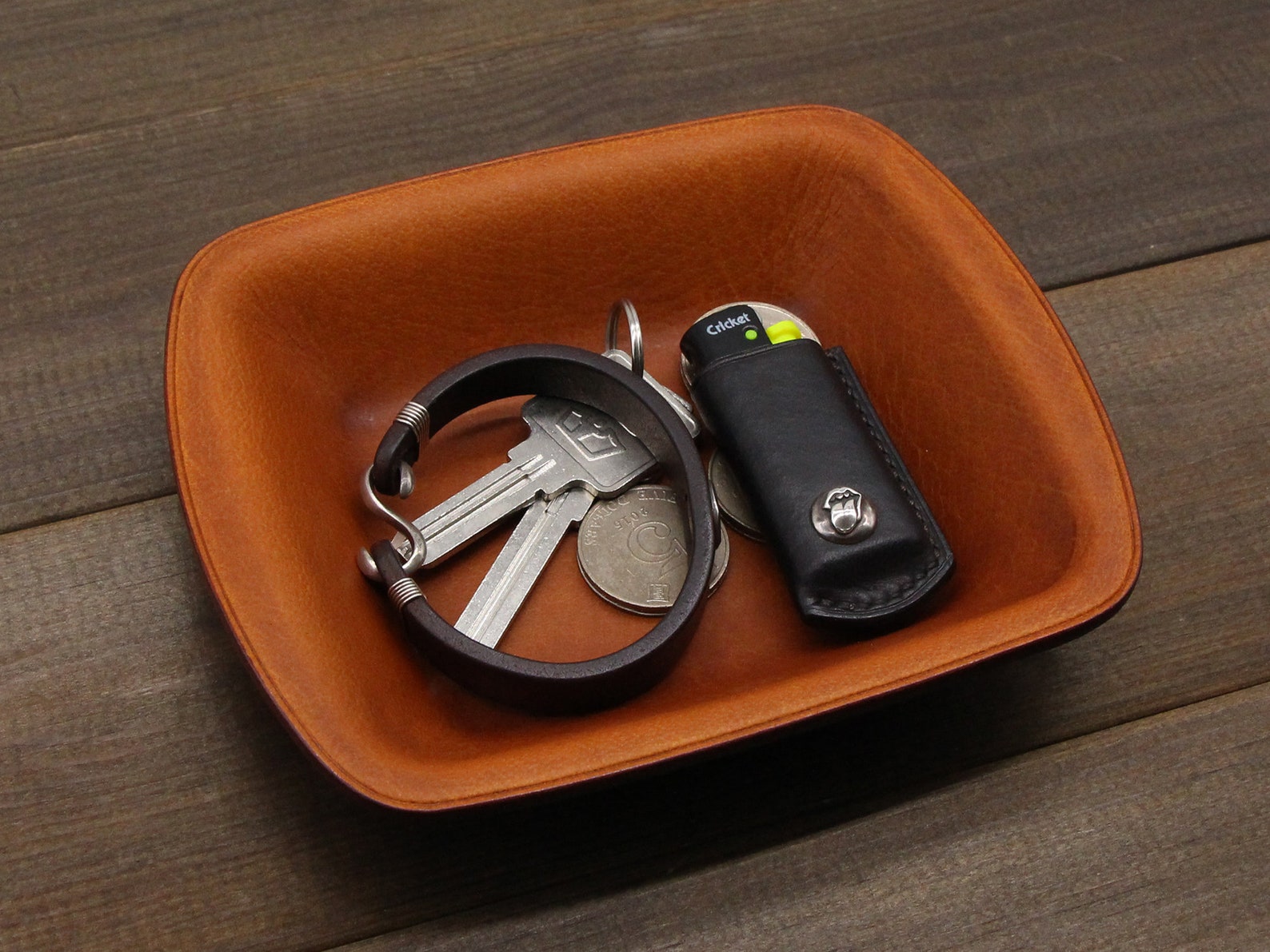 Handmade Leather Valet Tray Custom Leather valet tray Genuine | Etsy