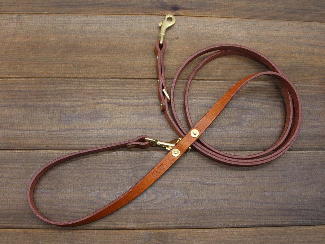 Personalized Dog Leash,handmade Leather Dog Leash,strong Leather Dog ...