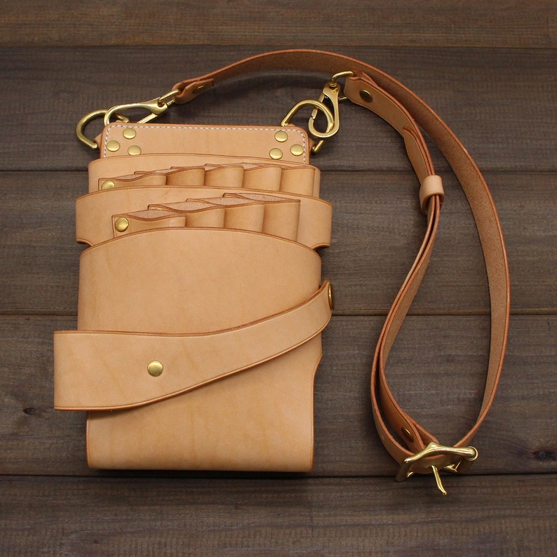 Handmade Leather Scissors Holder Bag for Hairdressing Tools - Etsy