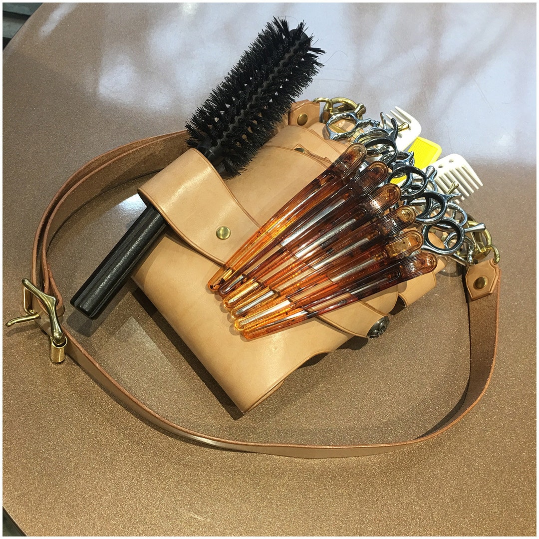 Handmade Leather Scissors Holder Bag for Hairdressing Tools Scissors ...