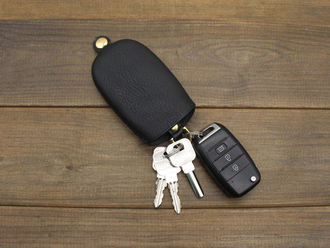 Handmade Leather Car Key Case,personalized Leather Car Keychain,leather ...