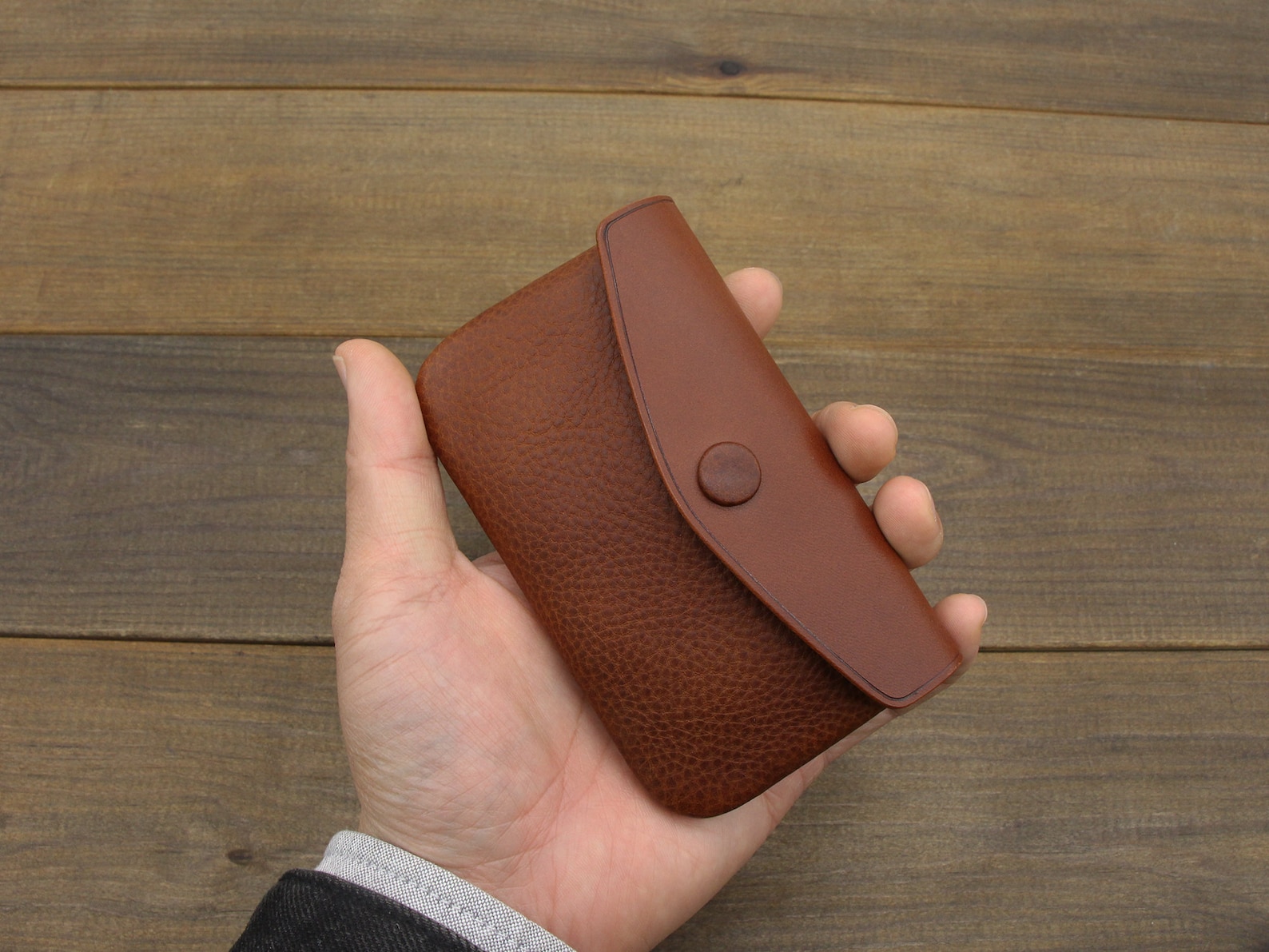 Personalised Leather Coin Purse,italian Vegetable Tanned Leather Credit ...