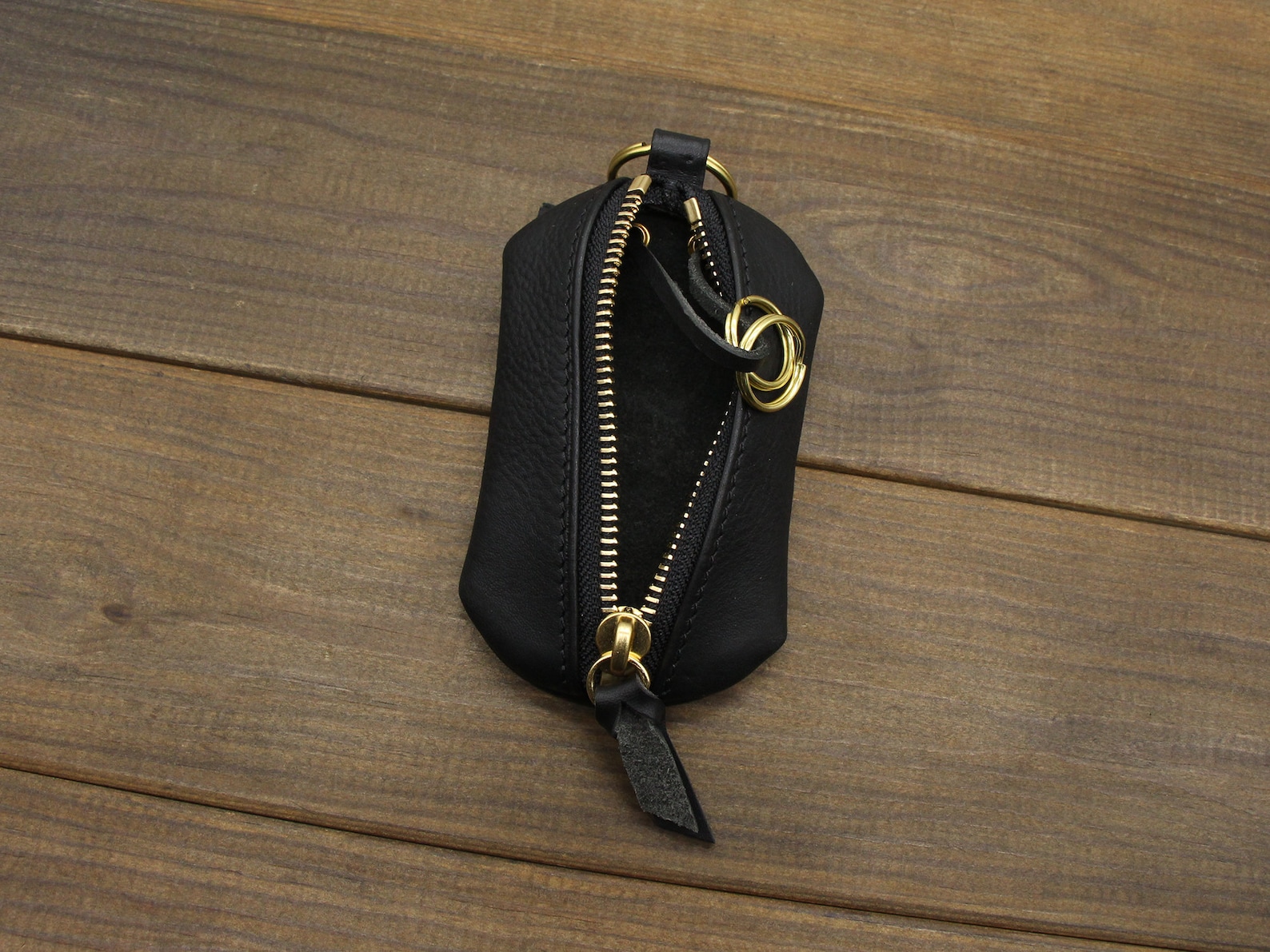 Personalized Leather Key Holder,leather Zipper Car Key Case,leather Key ...