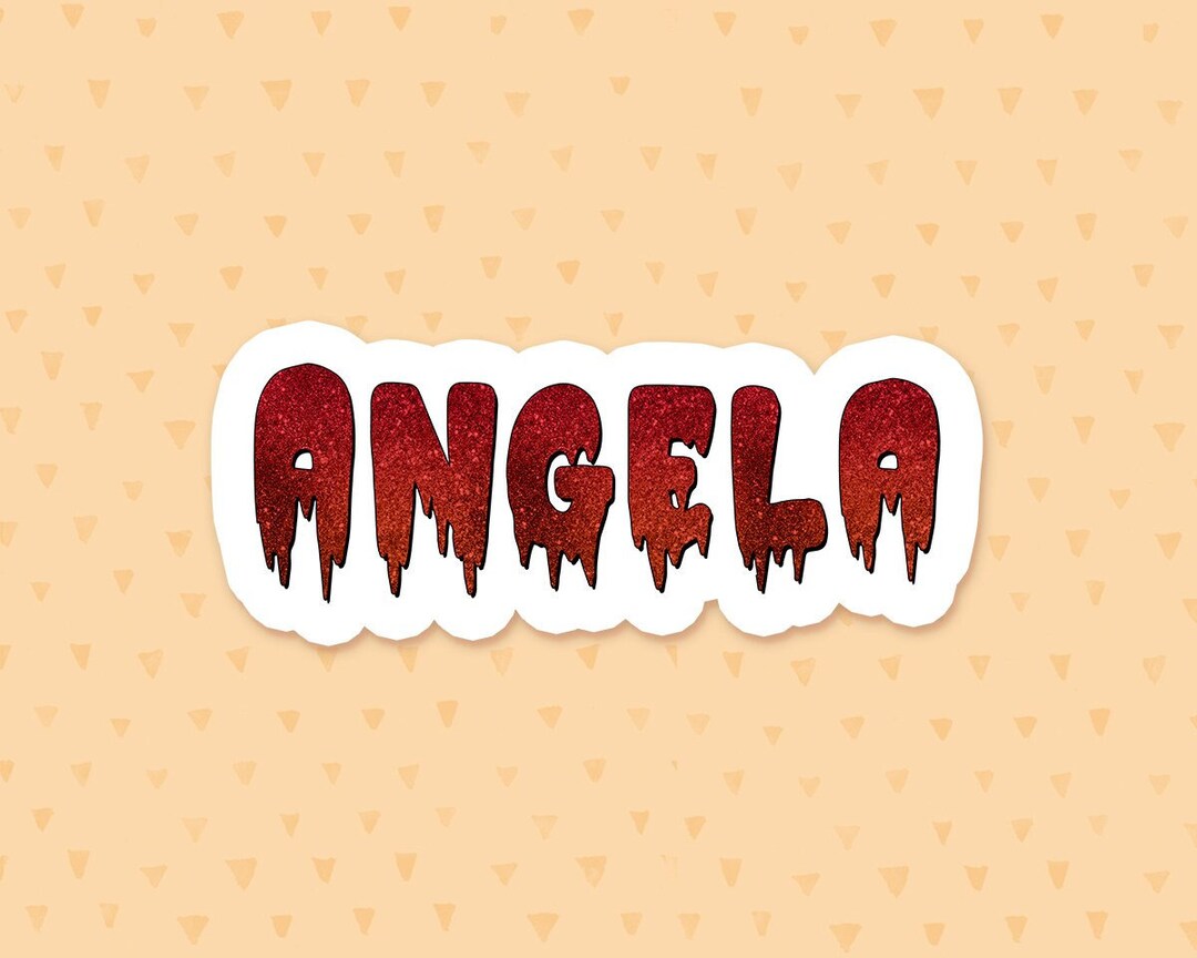 Personalized Blood Drip Sticker, Bloody Laptop Sticker, Gothic Name ...