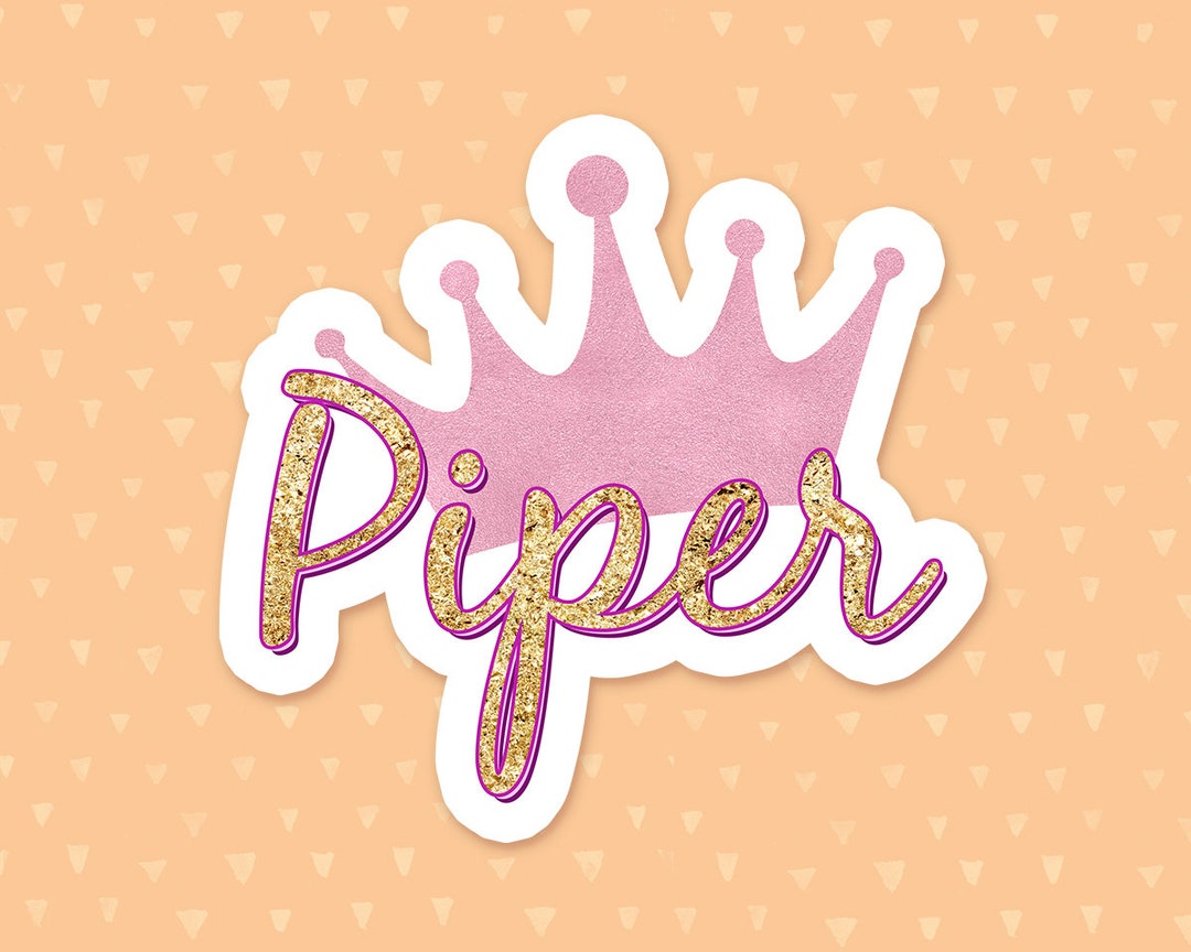 Personalized Princess Crown Sticker, Princess Sticker, Tiara Sticker ...