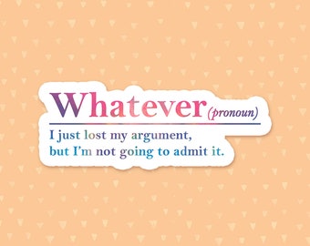 Whatever Funny Quote - Etsy