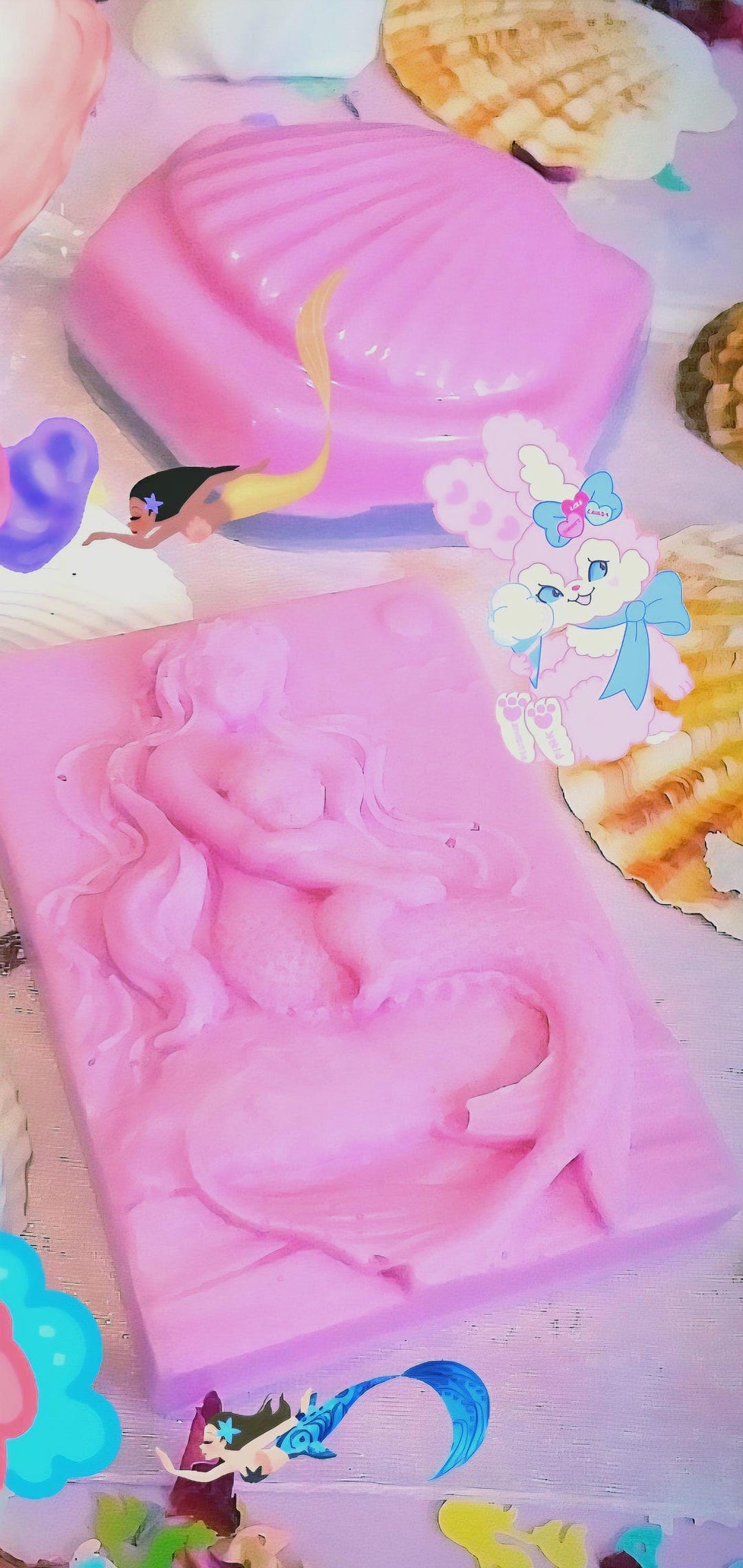 Candyfloss Scented Mermaid Soap, Vegan Shea Butter Seasoap - Etsy