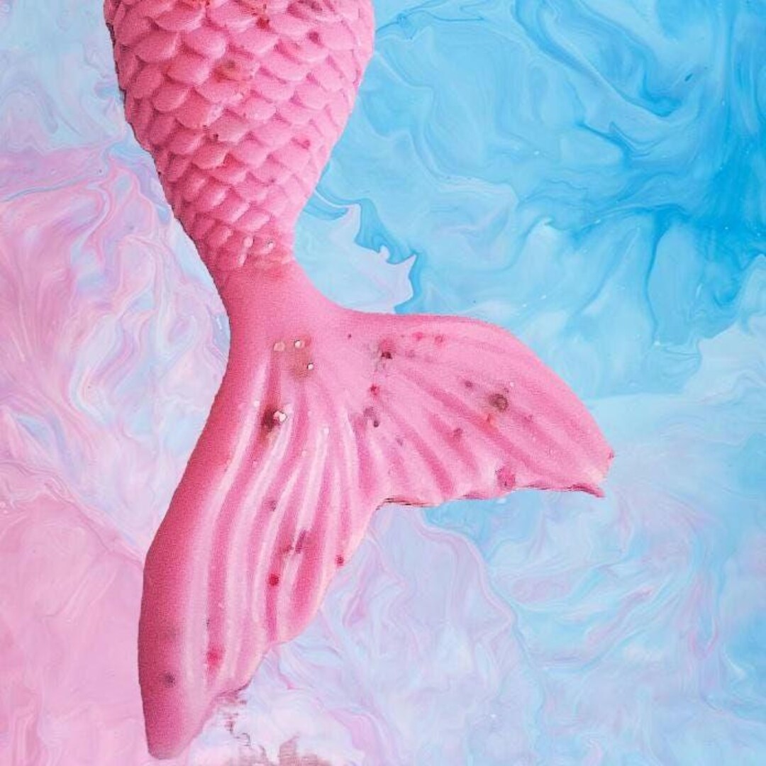 Candyfloss Scented Mermaid Tail Soap, Vegan Shea Butter Bath Gift - Etsy