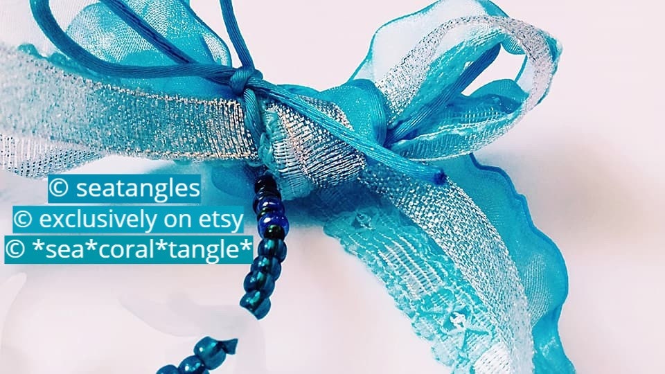 Simple Bead, Floral Bracelet, Light Blue Bangle, Colorful, Tangle ...