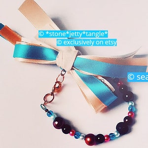 Bead Bracelet Charm Bangle Elegant Everyday Tangle Bracelet - Etsy UK