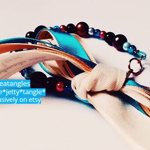 Bead Bracelet Charm Bangle Elegant Everyday Tangle Bracelet - Etsy UK