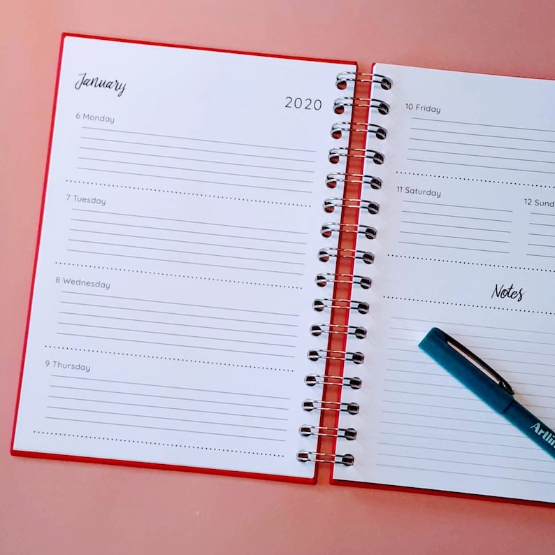 2020 Hardback Personalised Diary, Planner, Journal, Customised, Custom ...