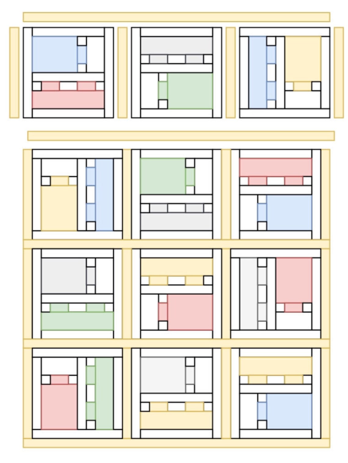 Building Blocks Quilt Pattern - Etsy