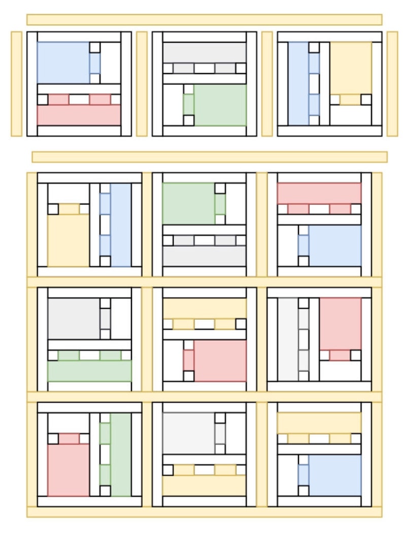 Building Blocks Quilt Pattern - Etsy