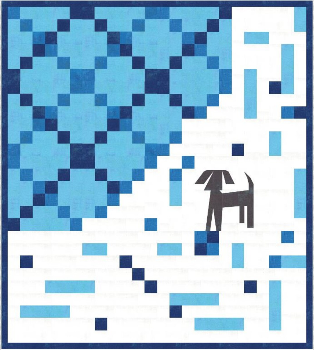 Dog Gone It Irish Chain Dog Destroying Quilt Modern - Etsy