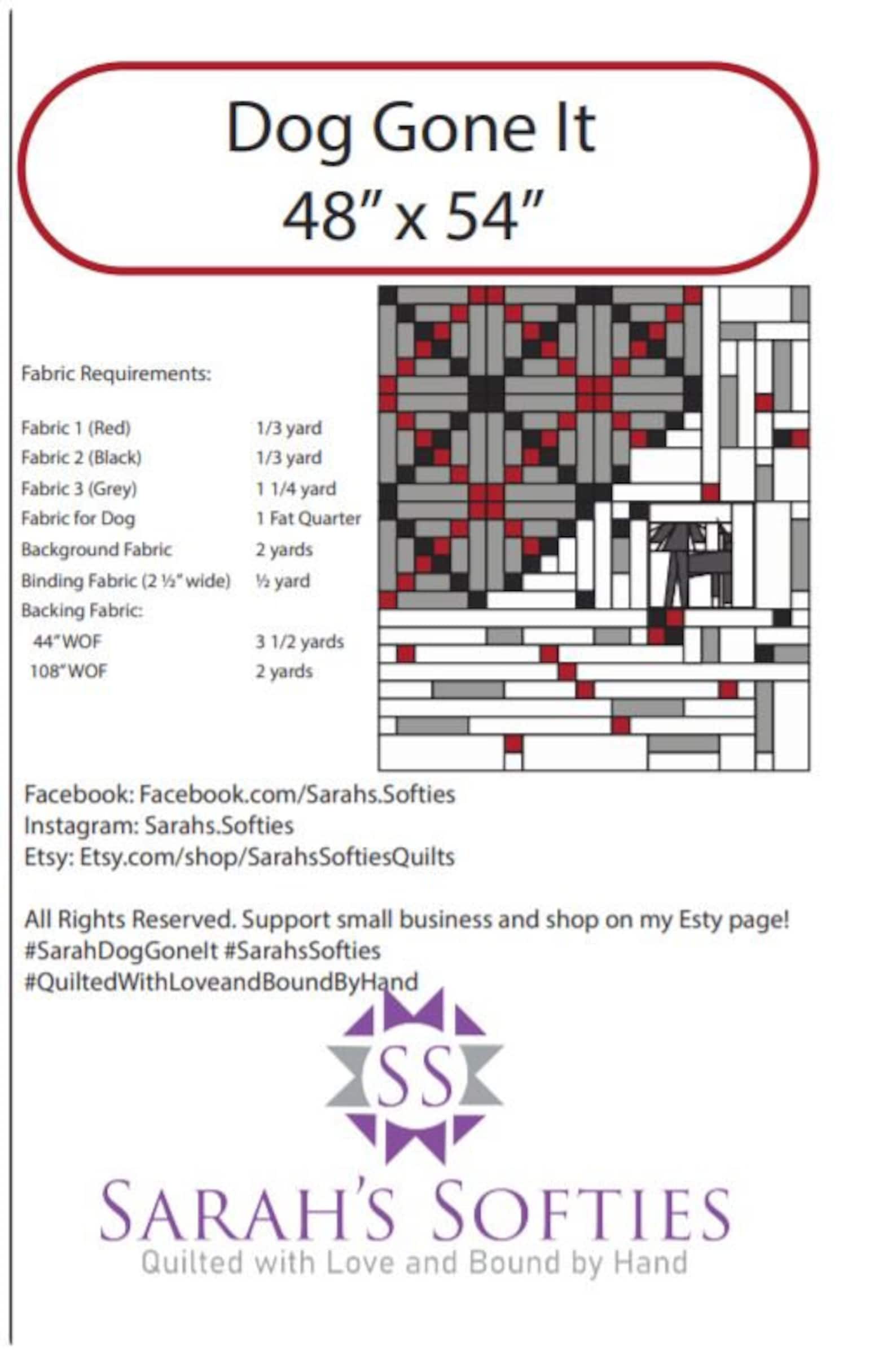 Dog Gone It- Irish Chain Dog Destroying Quilt- Modern - Traditional ...