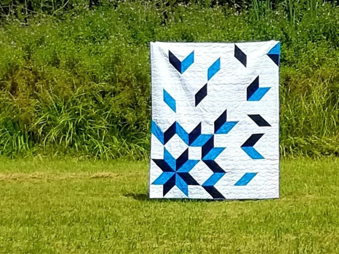 Windy Day- Easy Modern Carpenter's Star Quilt Pattern - Etsy