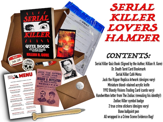 Serial Killer Lovers Hamper letterbox Gift With SIGNED COPY - Etsy