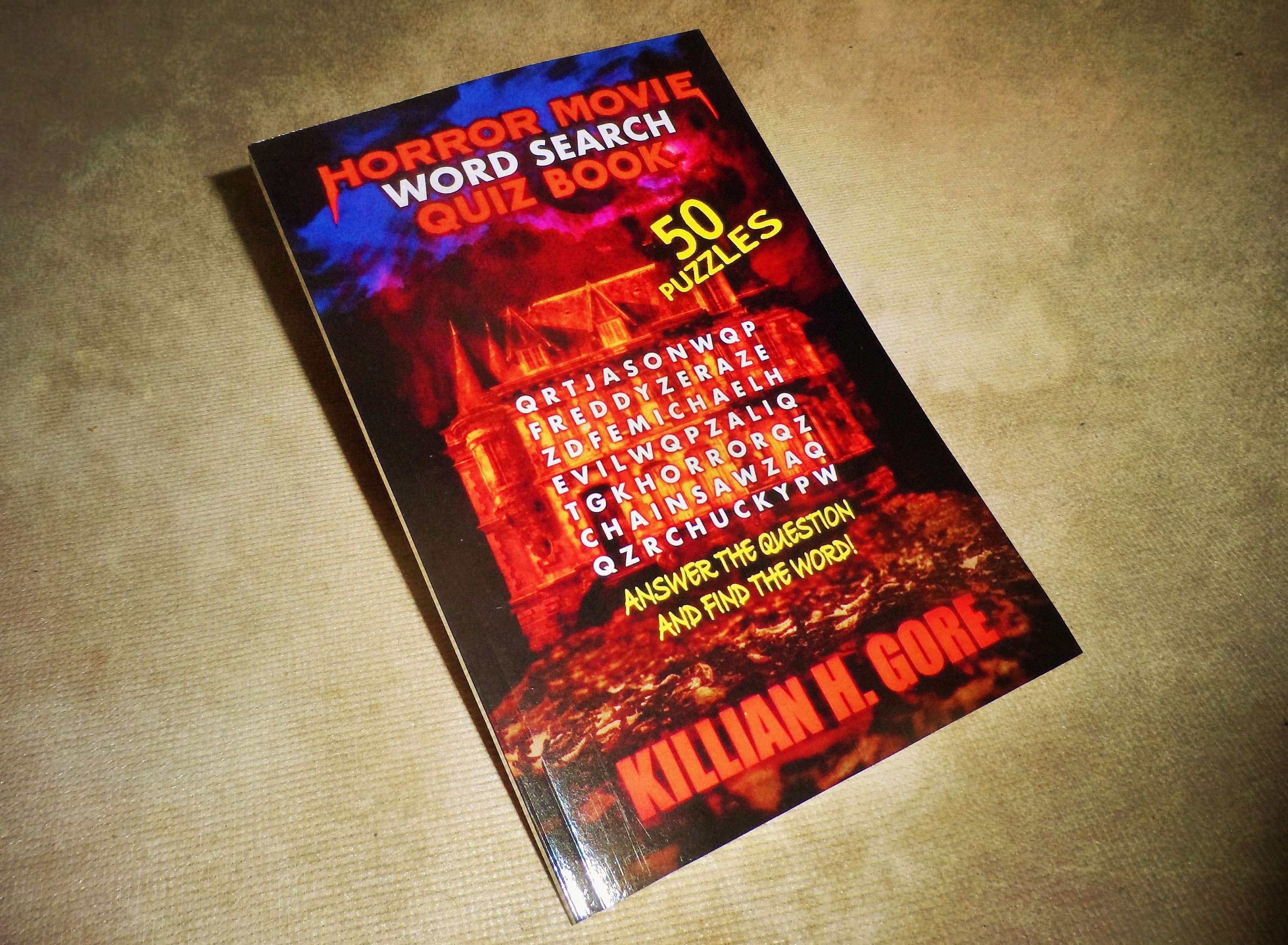 Horror Movie Word Search Quiz Book by Killian H. Gore SIGNED | Etsy UK