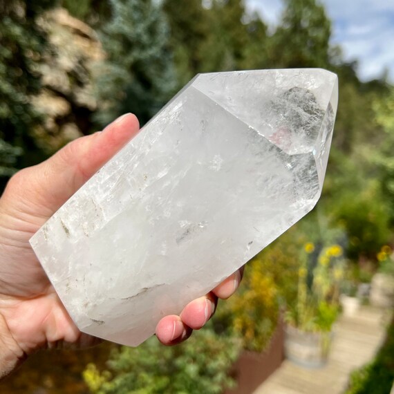 Beautiful Large Clear Quartz Generator Self Healed Inner - Etsy