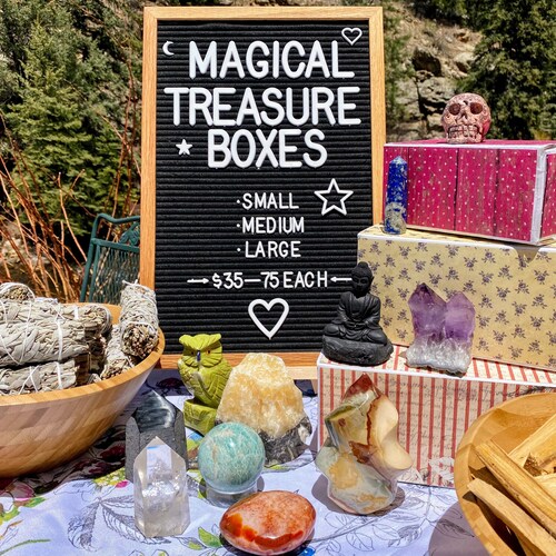 LARGE Size Magical Treasure Box Filled With Crystals | Etsy