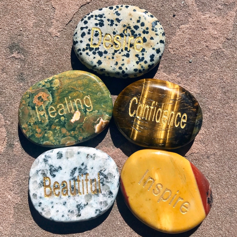 Word Stones - Etsy