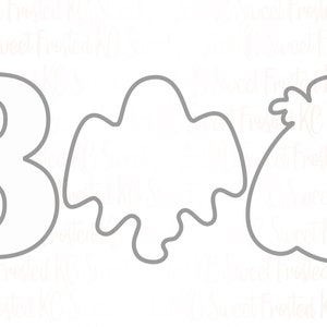 Boo Cookie Cutter 3pc Set - Etsy