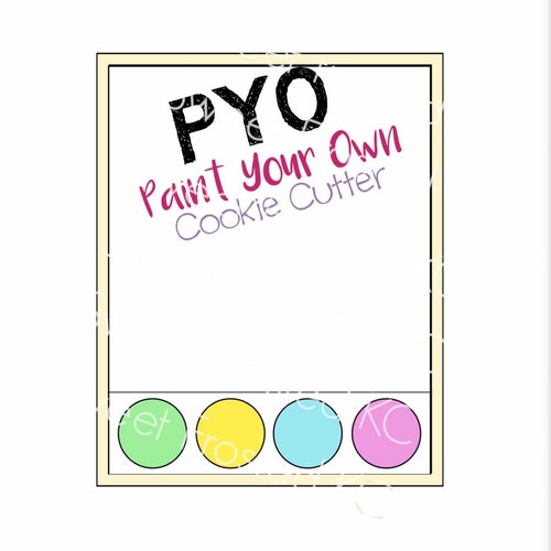 PYO Cookie Cutter - Etsy