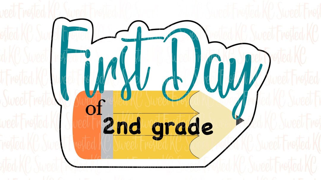 First Day Pencil Plaque Cookie Cutter - Etsy