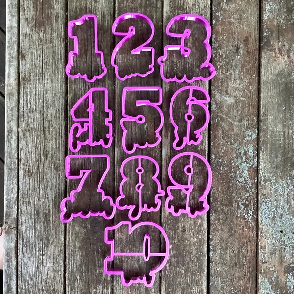 Number Cookies - Etsy