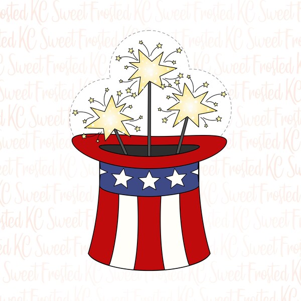 Uncle Sam Top Hat - Etsy