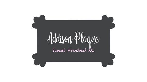 Addison Plaque Cookie Cutter - Etsy