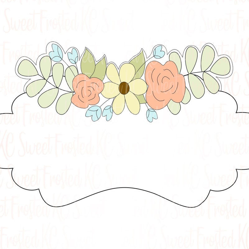 Floral Plaque Cookie Cutter - Etsy