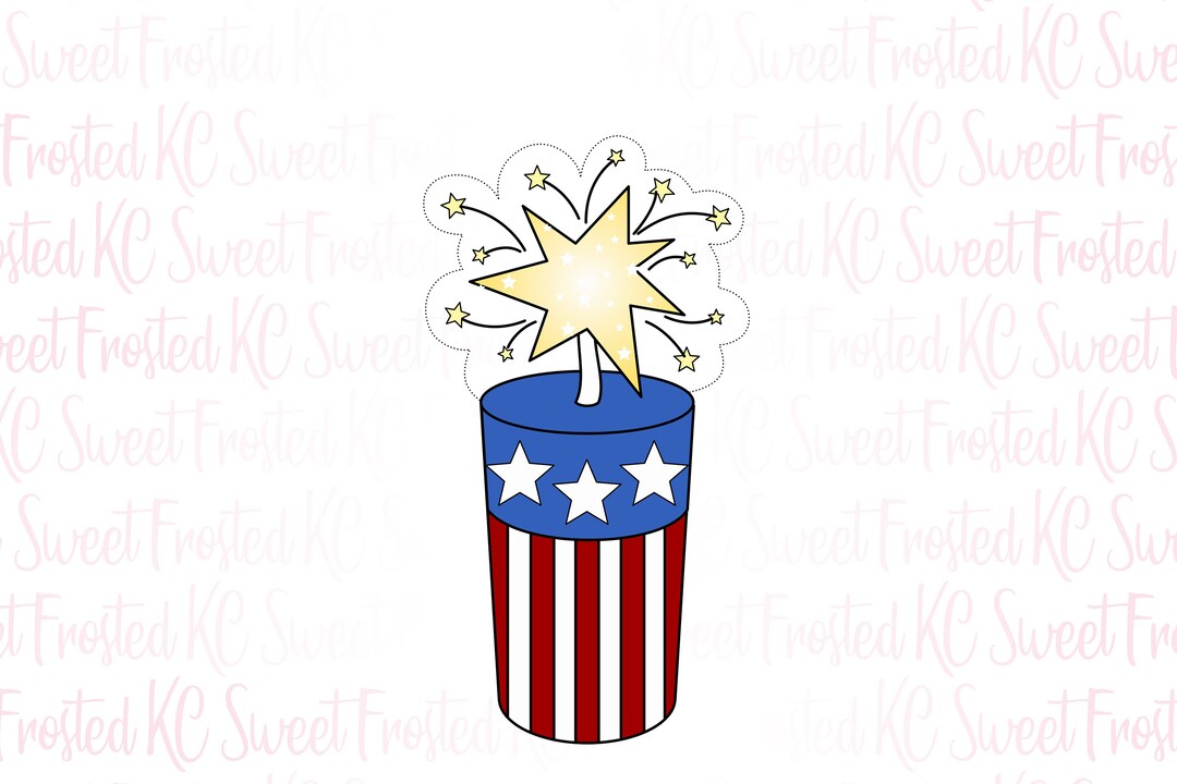 Sparkling Firework Cookie Cutter - Etsy