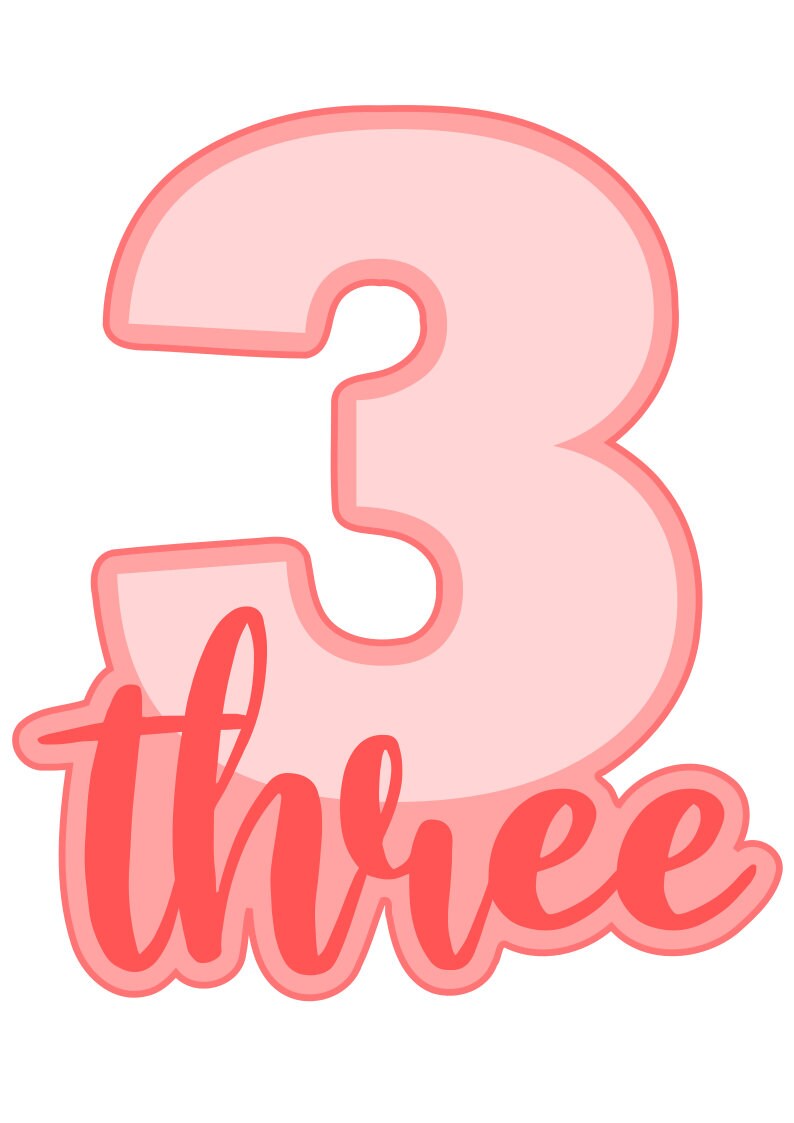 Cortador de galletas número 3 con letras - Etsy España