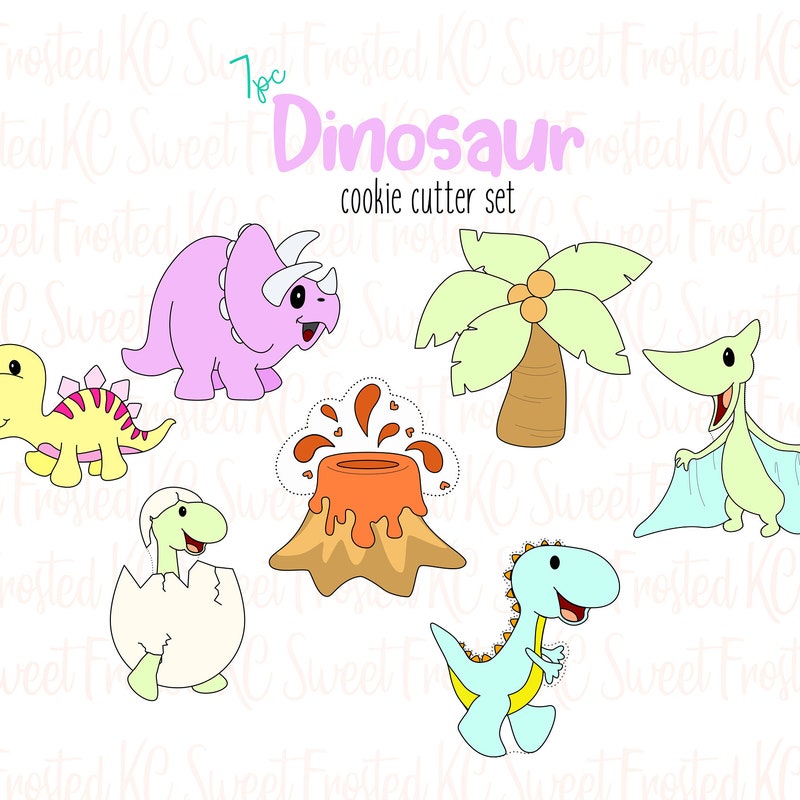 Dinosaur Cookie Cutters - Etsy