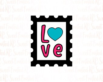 Heart Postage Stamp Cookie Cutter - Etsy