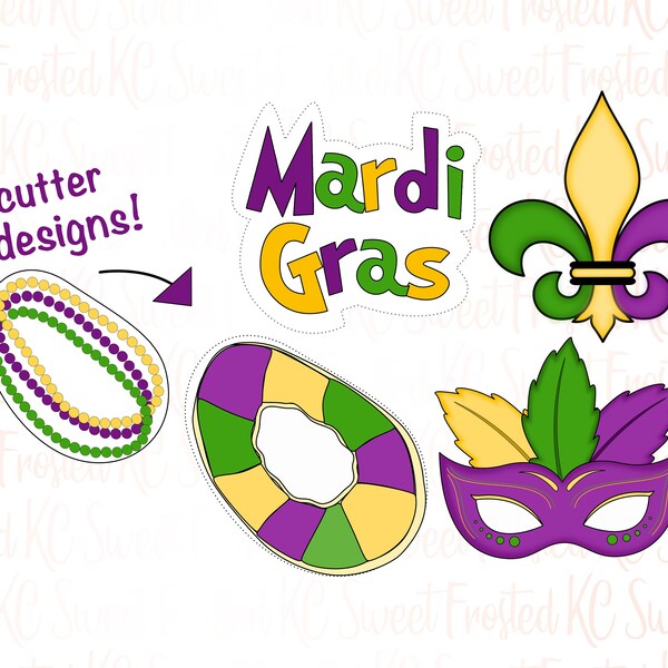 Mardi Gras Cookies - Etsy