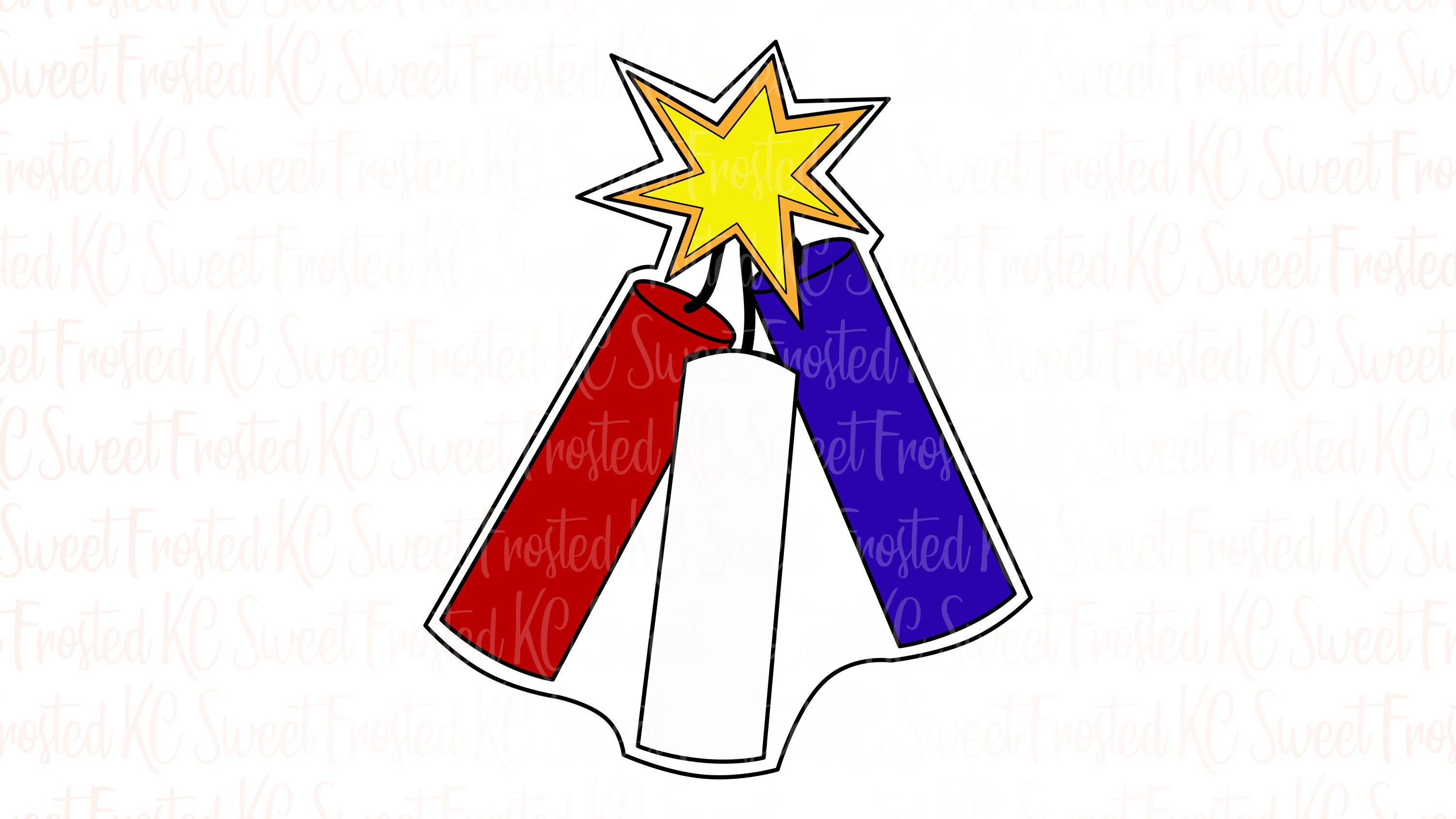 Fireworks Cookie Cutter - Etsy