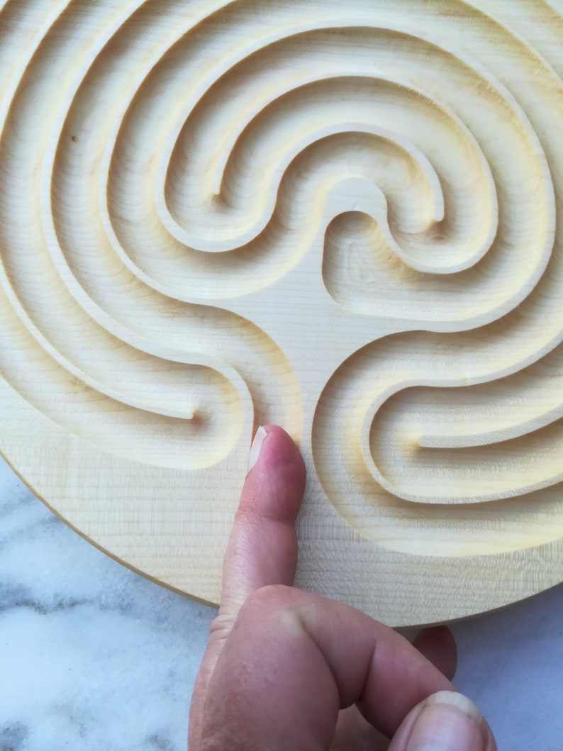 Finger Labyrinth Classic for Meditation, 10,2", Oilt - Etsy