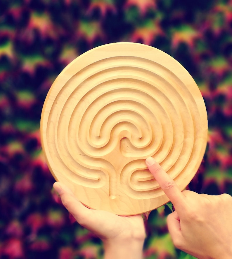Finger Labyrinth Classic for Meditation, 10,2", Oilt - Etsy