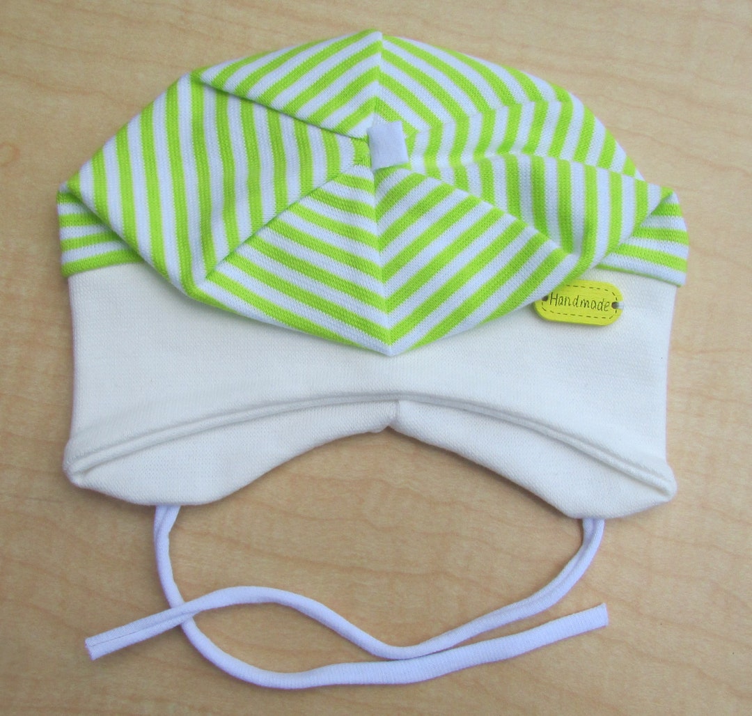 Baby Hat With Ties, Newborn Hat With Strings,cotton Hat, Bucket, Beanie ...