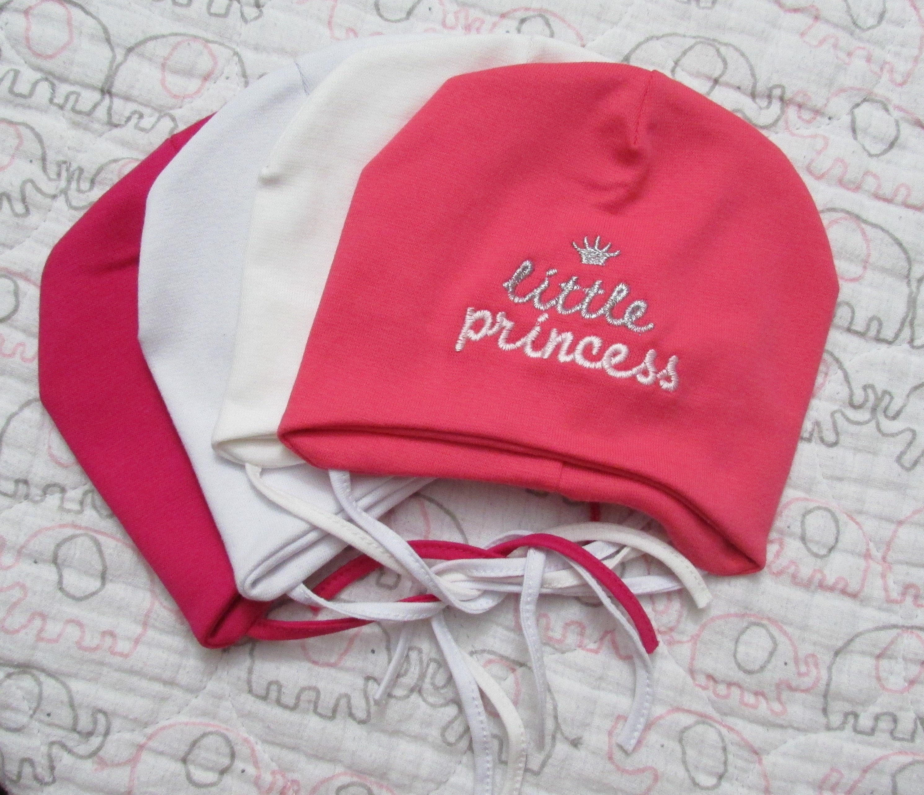 Baby Hat With Ties Hat With Strings Cotton Baby Hat Size 3-9 Mths ...