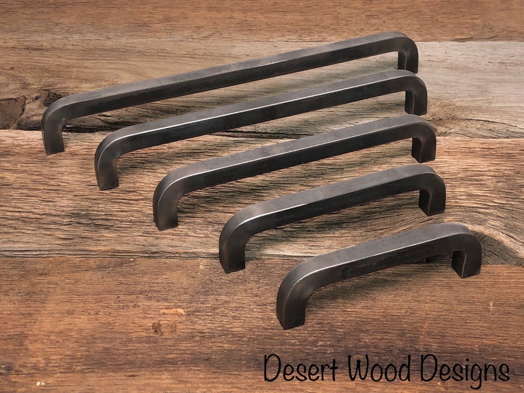 Hand Forged Cabinet Pulls. 1/2” Square Stock. (salinas) - Etsy